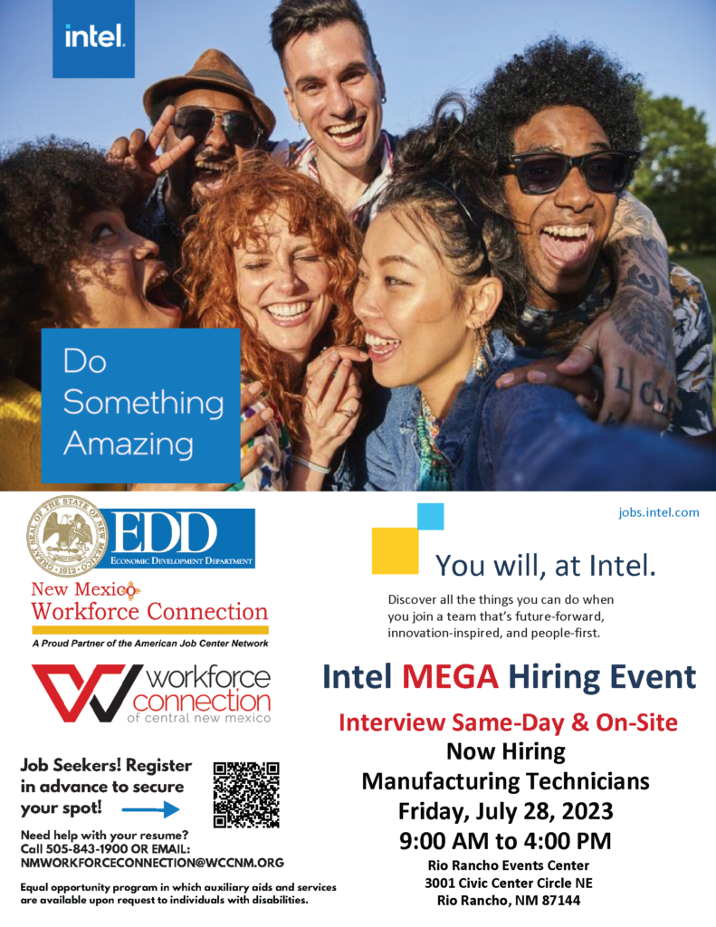 Intel MEGA Hiring Event - Workforce Connection of Central New Mexico