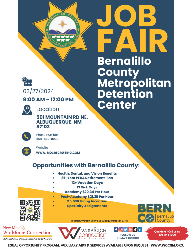 Bernalillo County Job Fair - Workforce Connection of Central New Mexico
